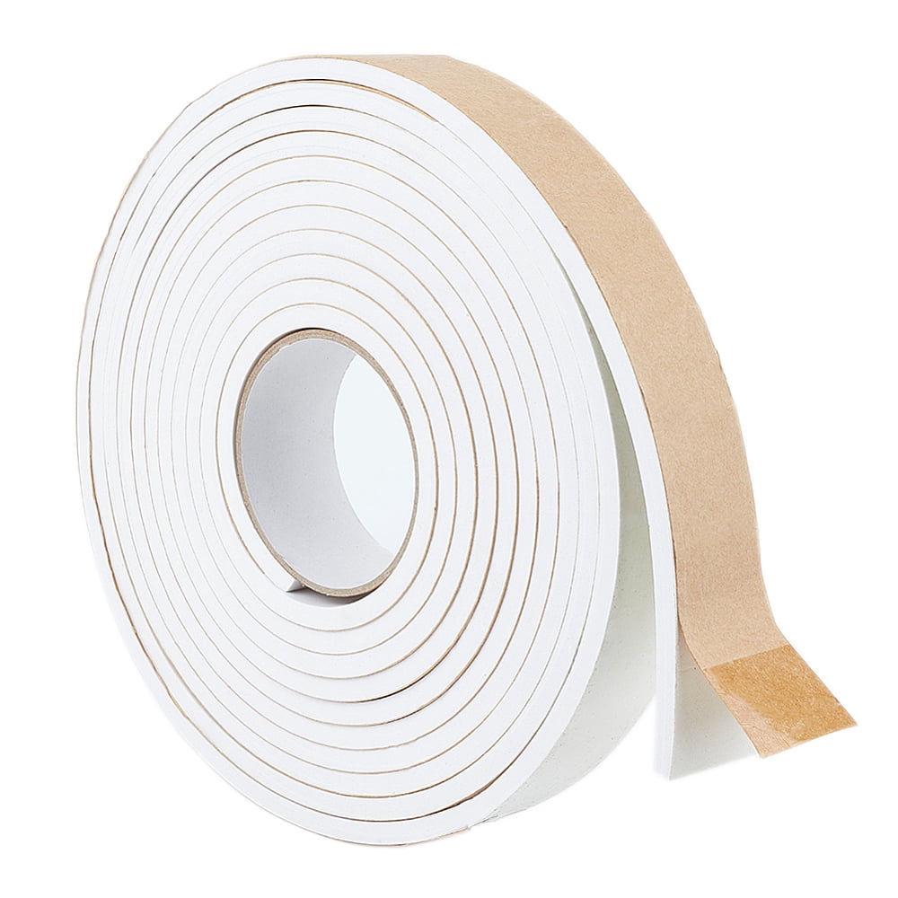 5m White Foam Seal Strips Tape DIY 40mmx6mm High Density Closed Cell ...