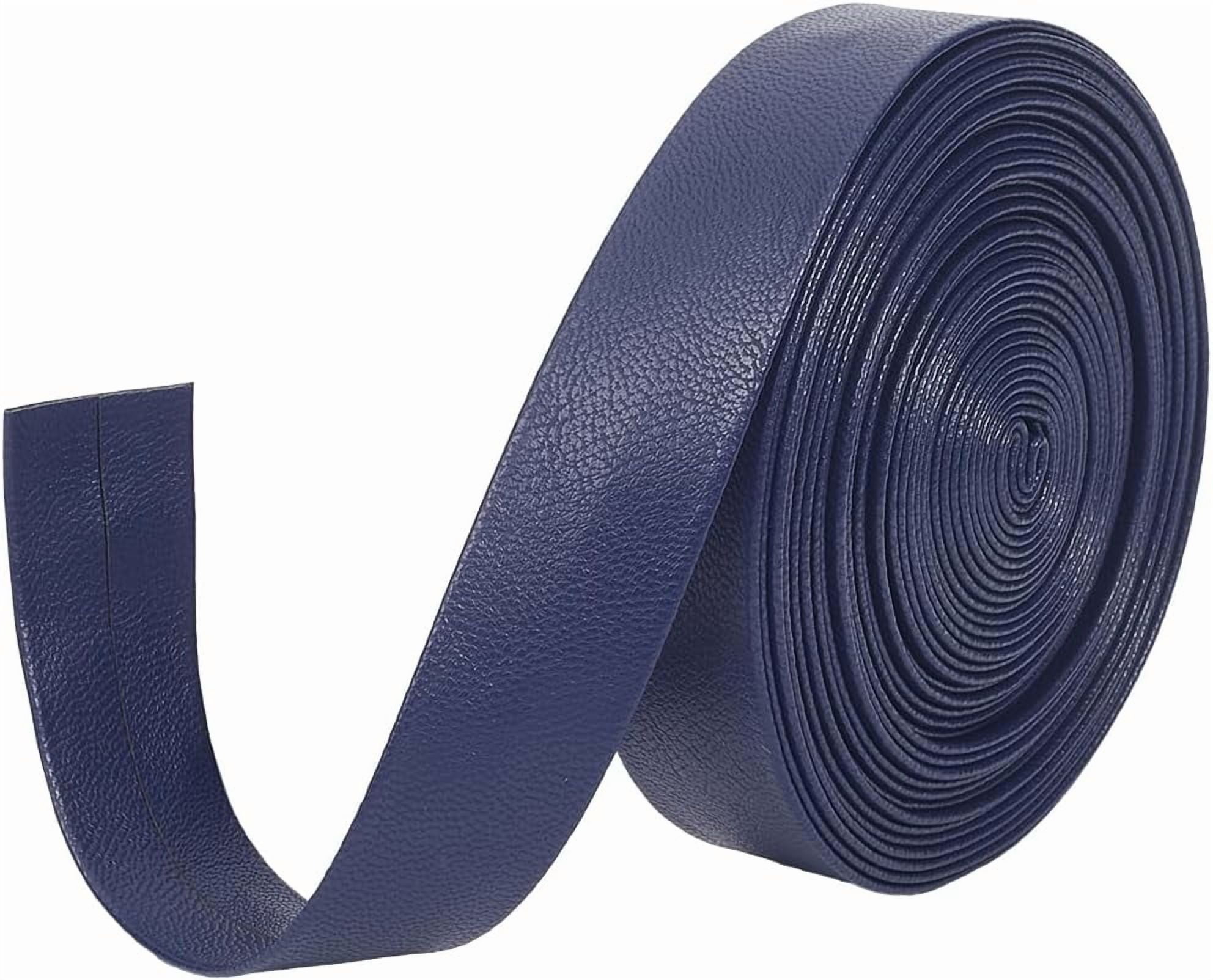 5m x 20mm Foldover Leather Strips Faux Leather Trimming Tape 1mm Thick ...