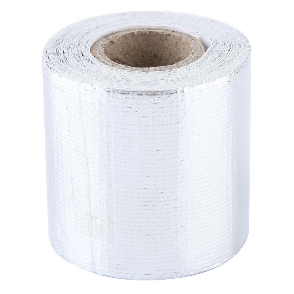 5m x 5cm Silver Adhesive Thermal Insulation Wrap Aluminum Reflective ...