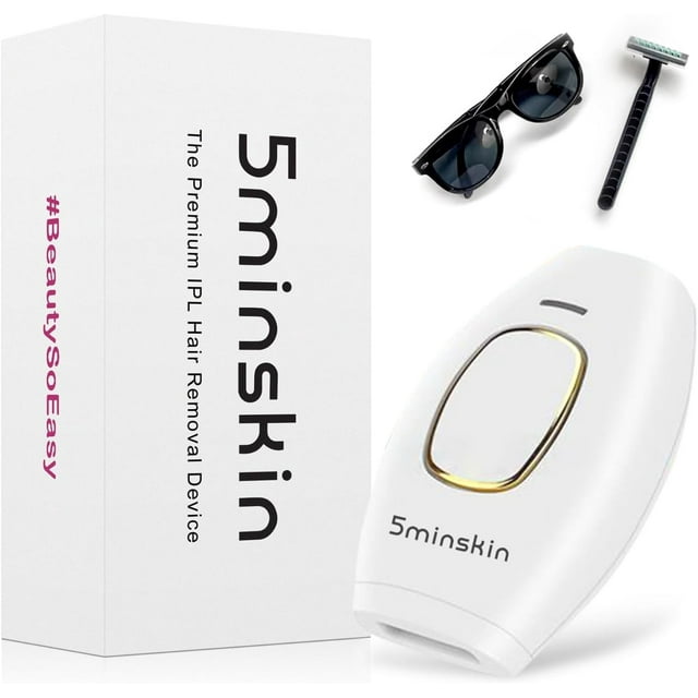 5minskin Portable IPL Depilatory Light - Permanent Home Laser Hair ...