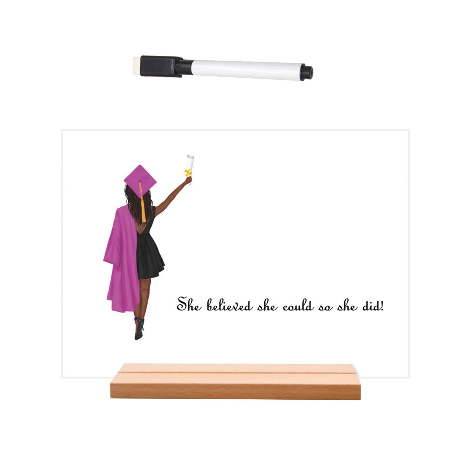 5ml Acrylic Graduation Season Tabletop Display With Erasable Surname ...