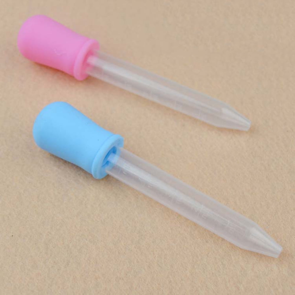 5ml Infant Baby Medicine Liquid Feeding Graduated Pipette Dropper Home ...