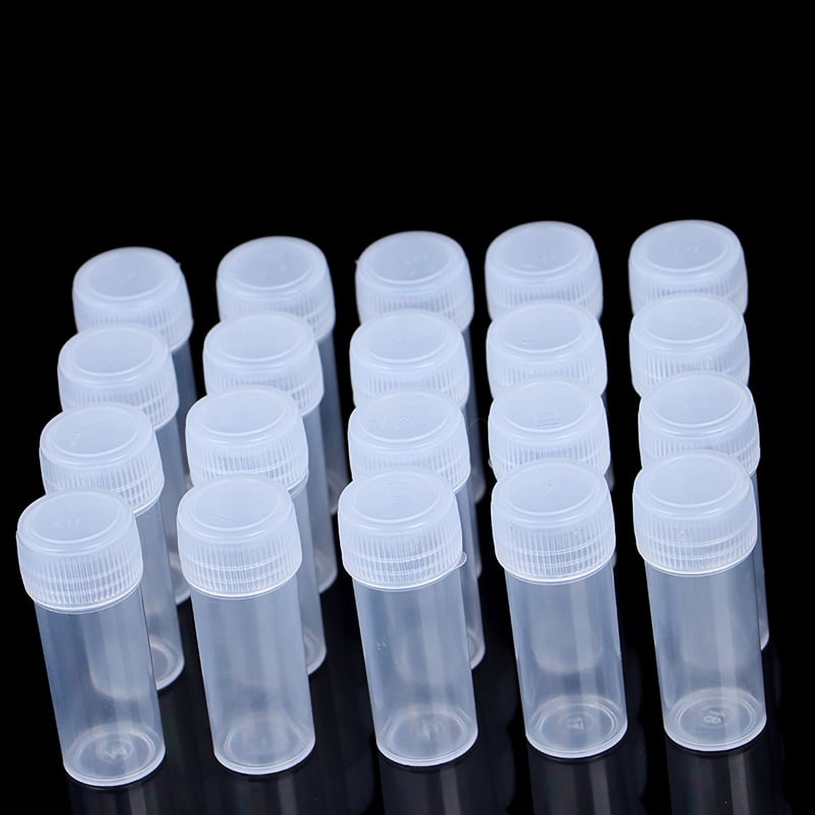 5ml Plastic Sample Bottle Test Tube Mini Small Bottles Vials Storage ...