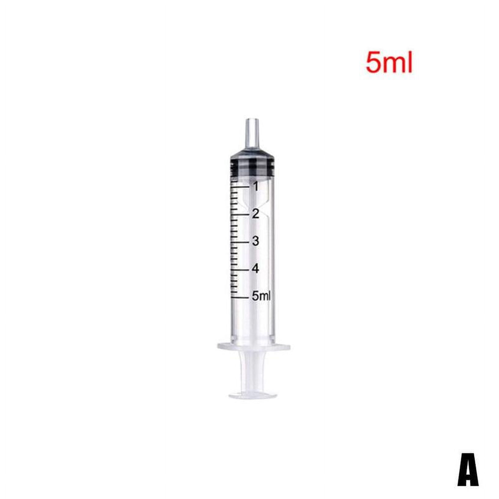 5ml Plastic Syringe Needle Tube Syringe Liquid Dispensing Injection ...