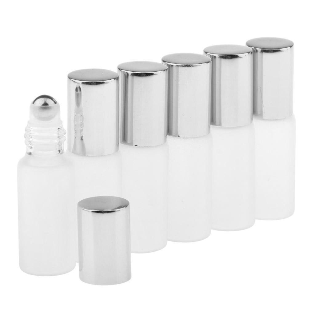 5ml Roll On Glass Bottles for Essential Oil Glass Roller Cosmetic Containers 2 # 6 - Walmart.com