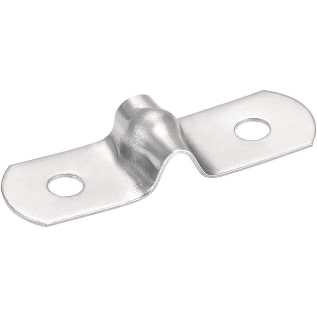 5mm(0.2") Rigid Pipe Strap, 2 Holes Tube Strap 201 Stainless Steel ...