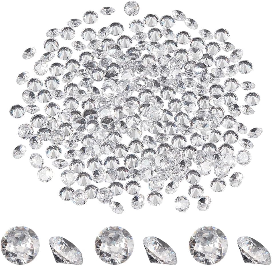 5mm 4mm Round Cubic Zirconia Stone Clear Grade A Loose CZ Diamond ...
