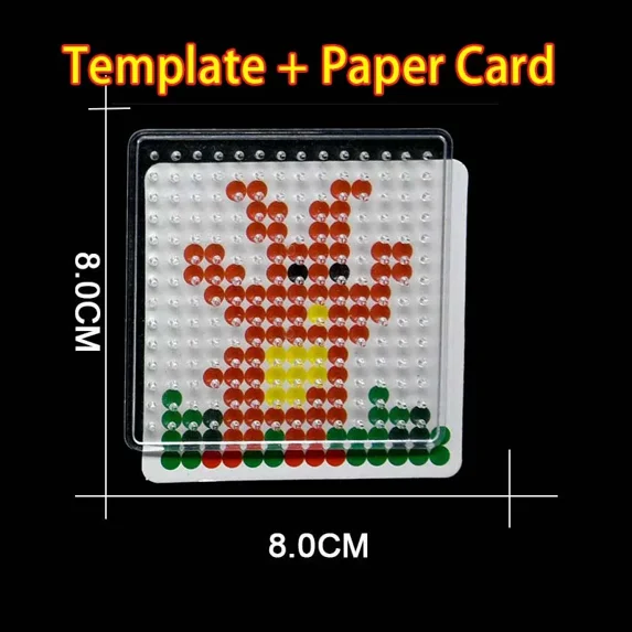 5mm Beads Pegboard 1pcs Template Iron Beads for Kids Hama Beads Diy ...