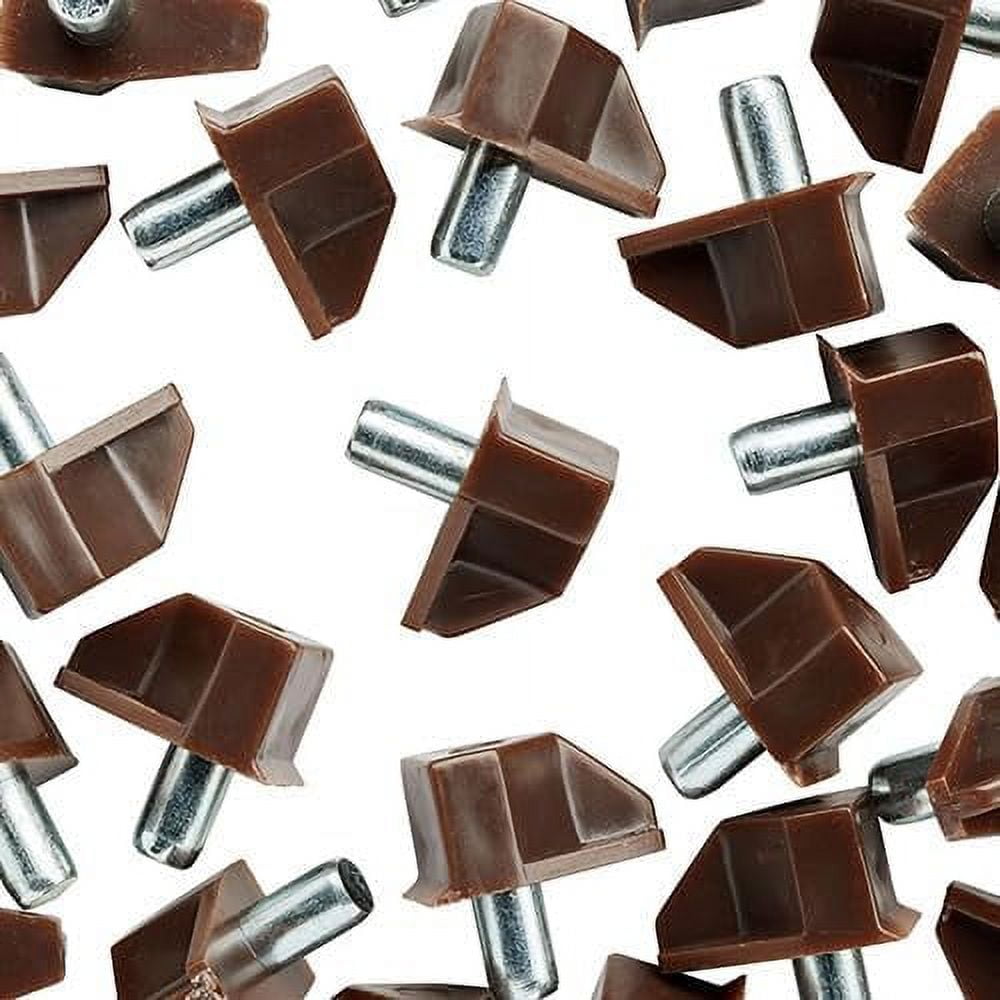 5mm Brown Shelf Pins, Shelf Supports, Architectural Finish (Qty 100 ...