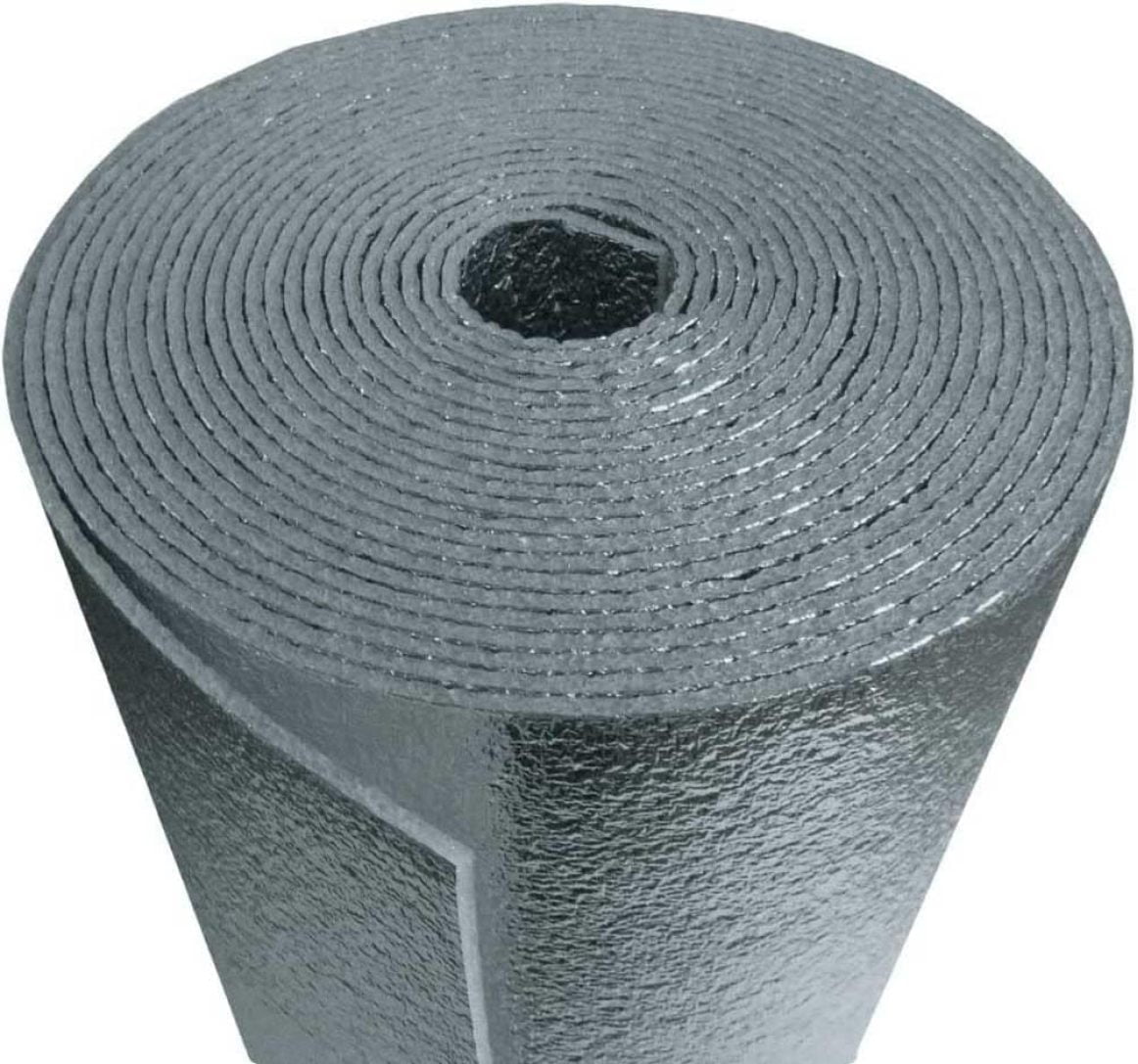 5mm Double-Sided Aluminum Foil Insulation Roll - 48Inch x 10Ft ...