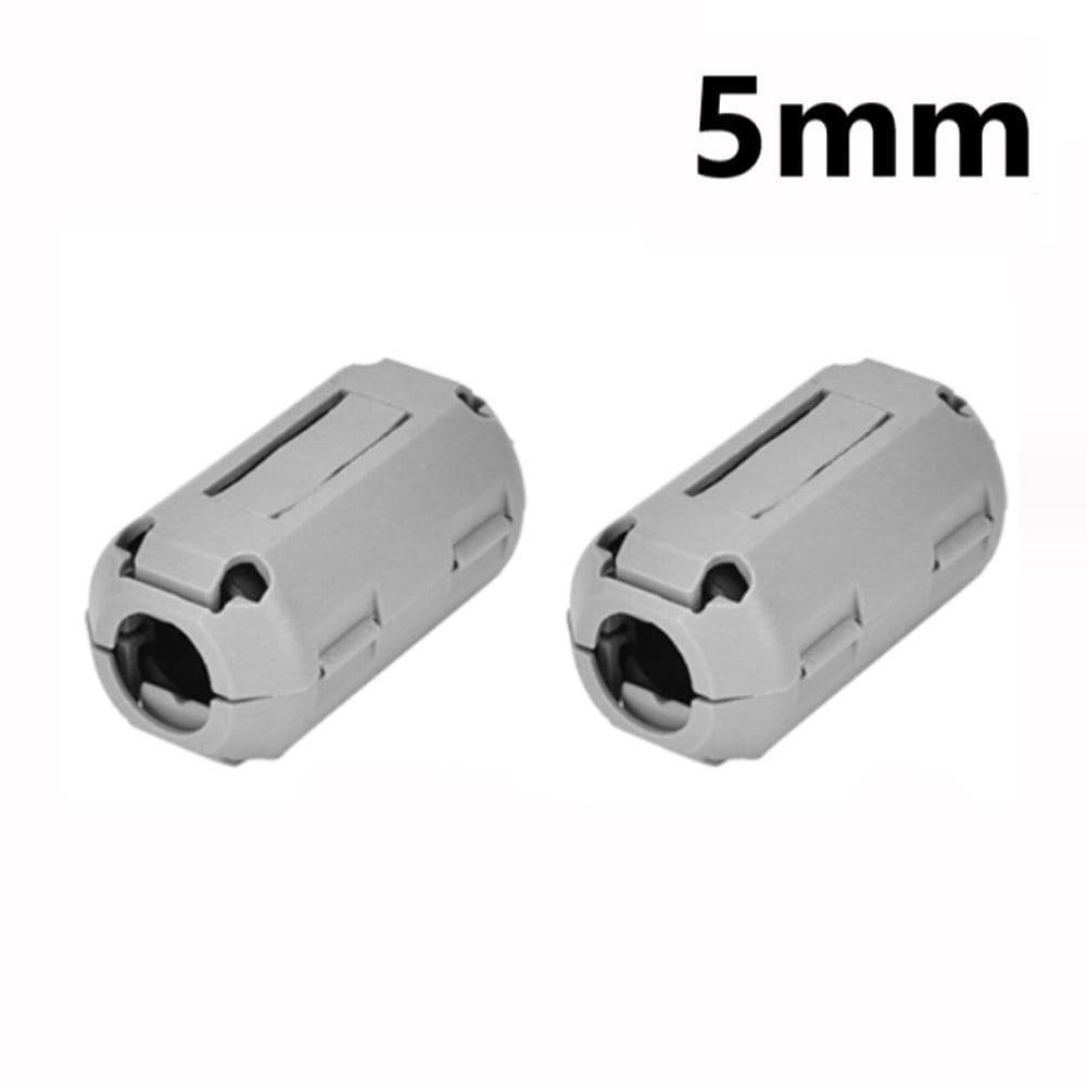 5mm Ferrite Core Noise Suppressor Filter Ring Cable Clip On Wire RFI ...