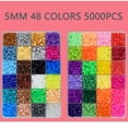 5mm Fuse Beads Set, Hama Style Iron Beads DIY Craft Kit with 24/48 ...
