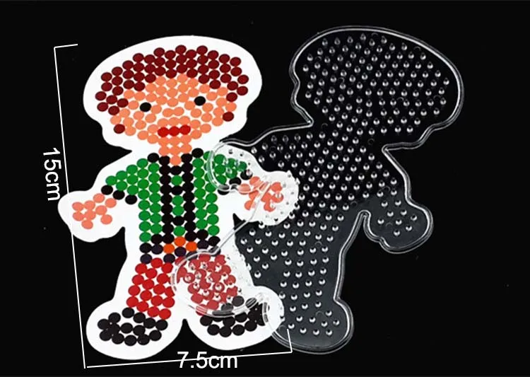 5mm Hama Beads Template with Color Paper Plastic Stencil Jigsaw Perler ...