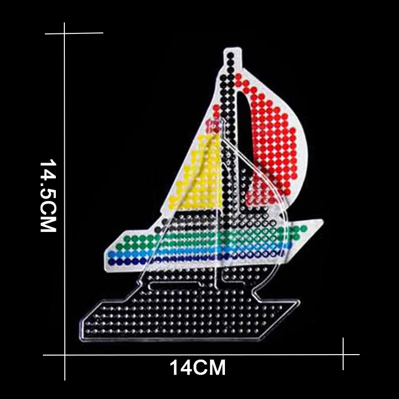 5mm Hama Beads Template with Color Paper Plastic Stencil Jigsaw Perler ...