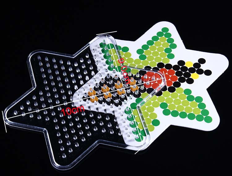 5mm Hama Beads Template with Color Paper Plastic Stencil Jigsaw Perler ...