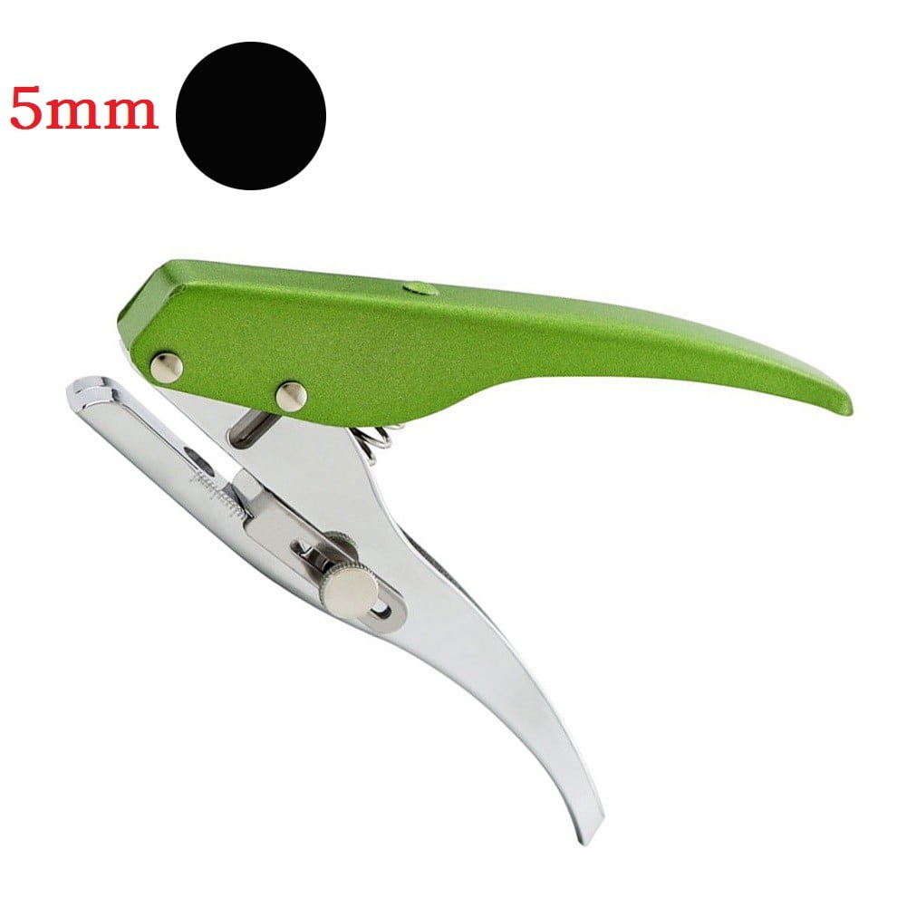 5mm Hand-held Circle Round Single Hole Punch Paper Punch for ID Cards ...