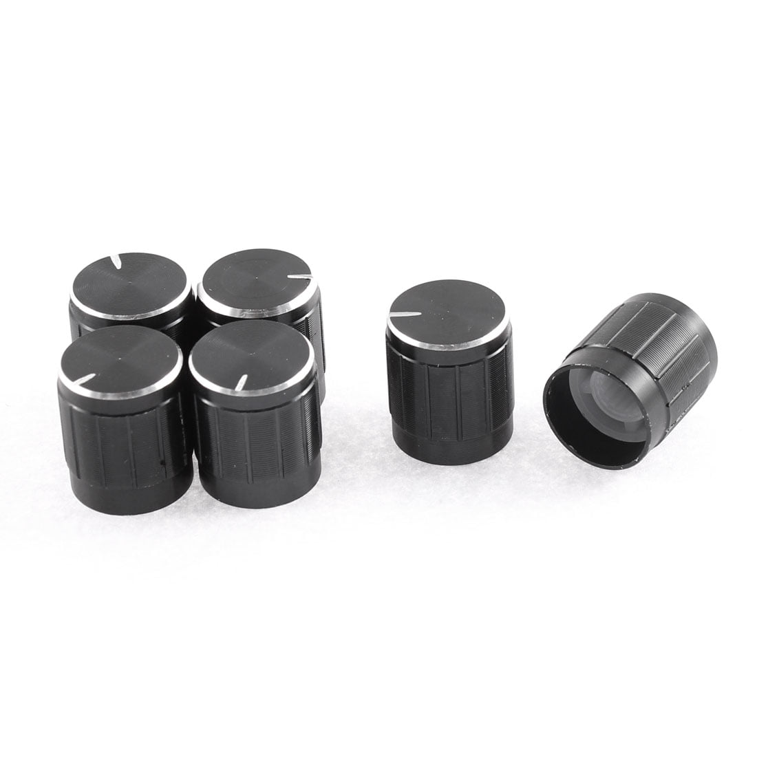 5mm Shaft Hole Dia Lamp Dimmer Control Rotary Knob Cap 15 x 17mm 6Pcs ...