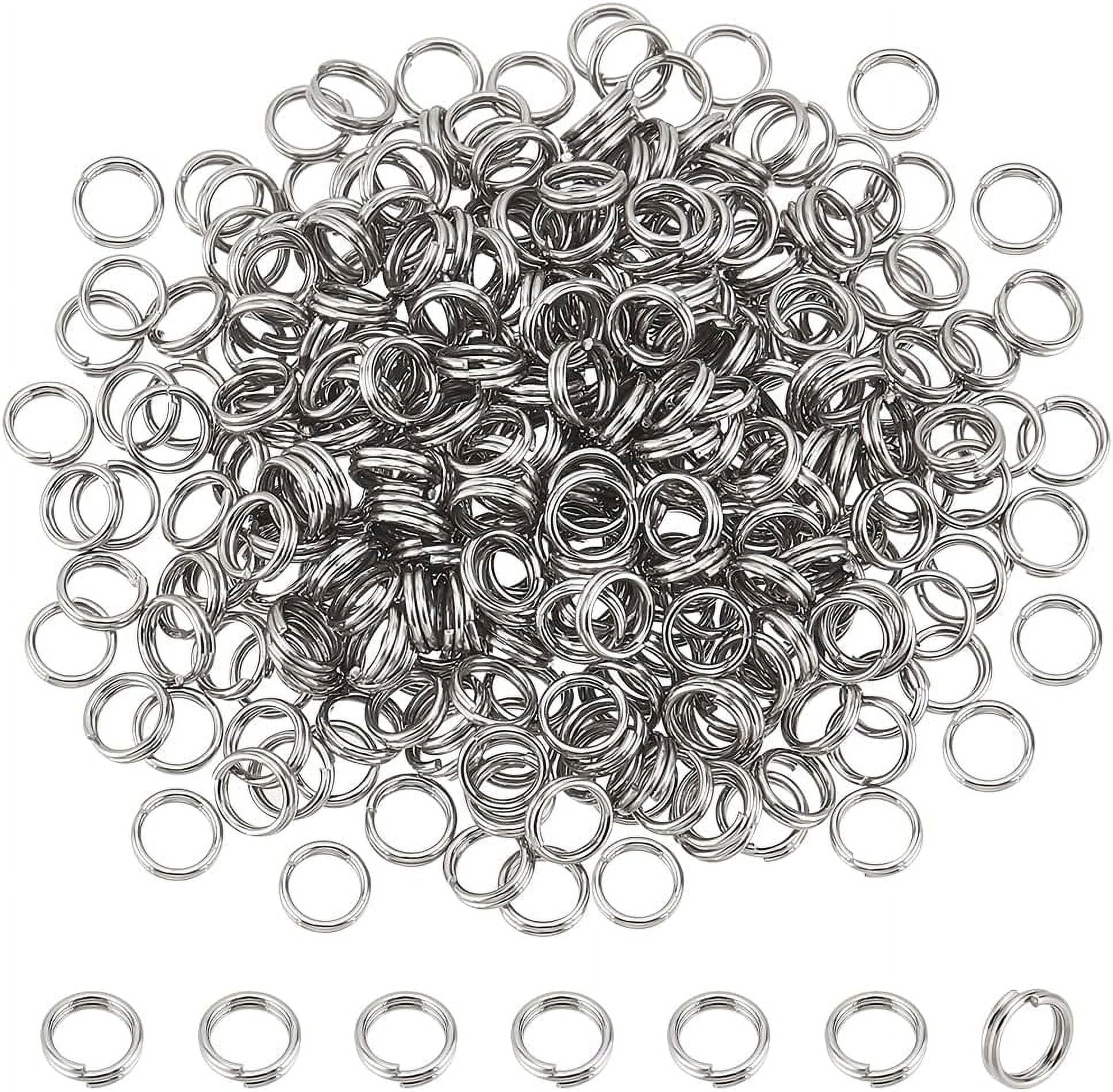 5mm Split Rings 290pcs 304 Stainless Stell Double Loop Jump Rings 14 ...