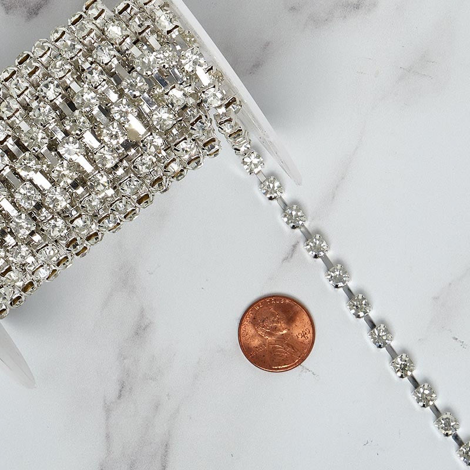 5mm X 5yd Silver Rhinestone Chain by Paper Mart - Walmart.com