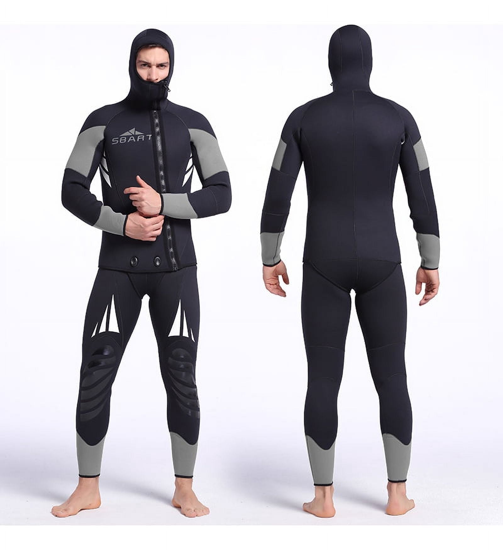 5mm diving suit with plush and thickened men's wet suit, jumpsuit and ...
