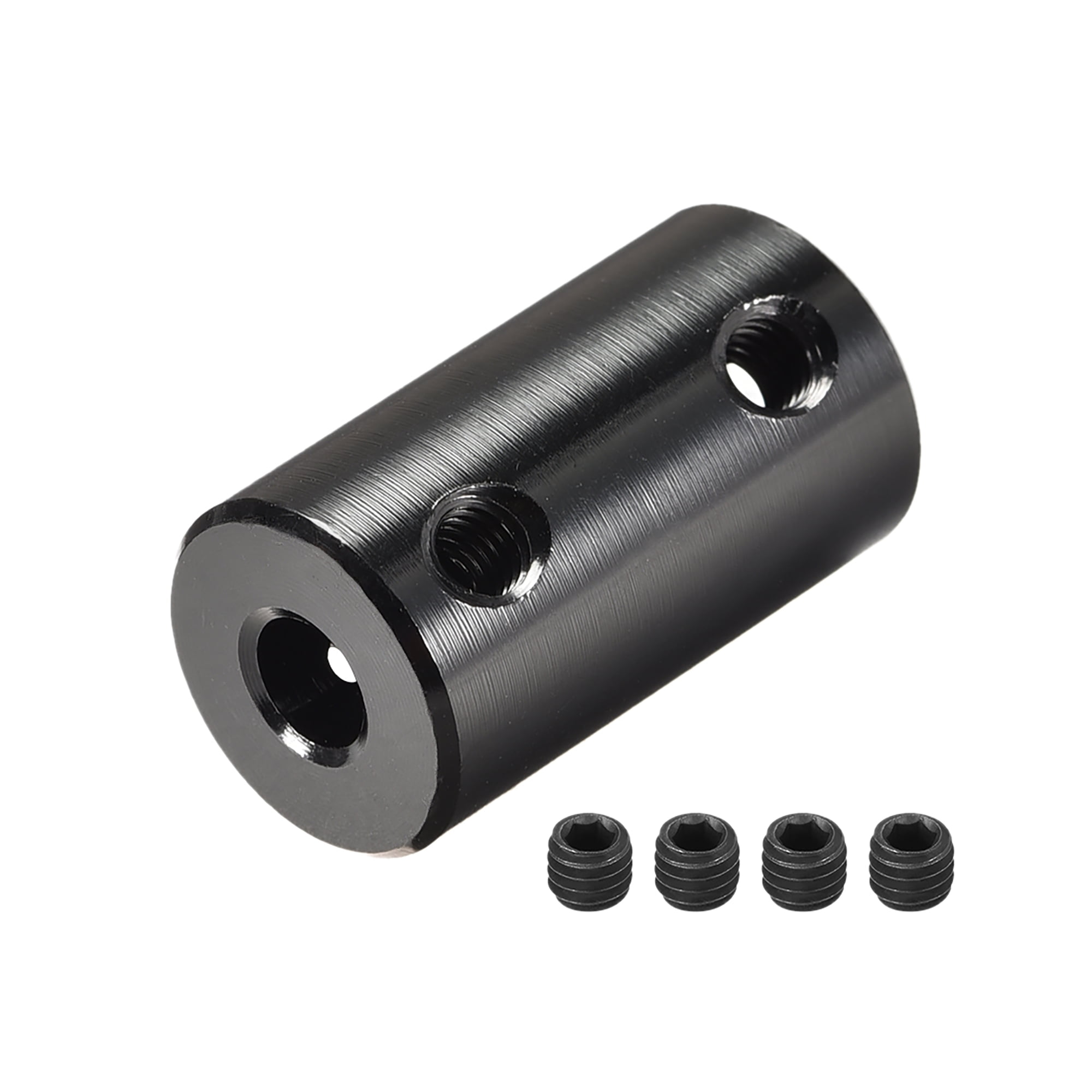 5mm to 5mm Bore Rigid Coupling 25mm Length 14mm Diameter Aluminum Alloy ...