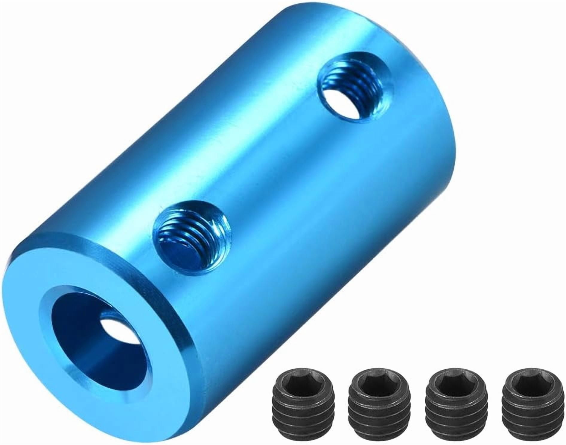 5mm to 5mm Bore Rigid Coupling, Blue Aluminum Alloy Shaft Coupler ...