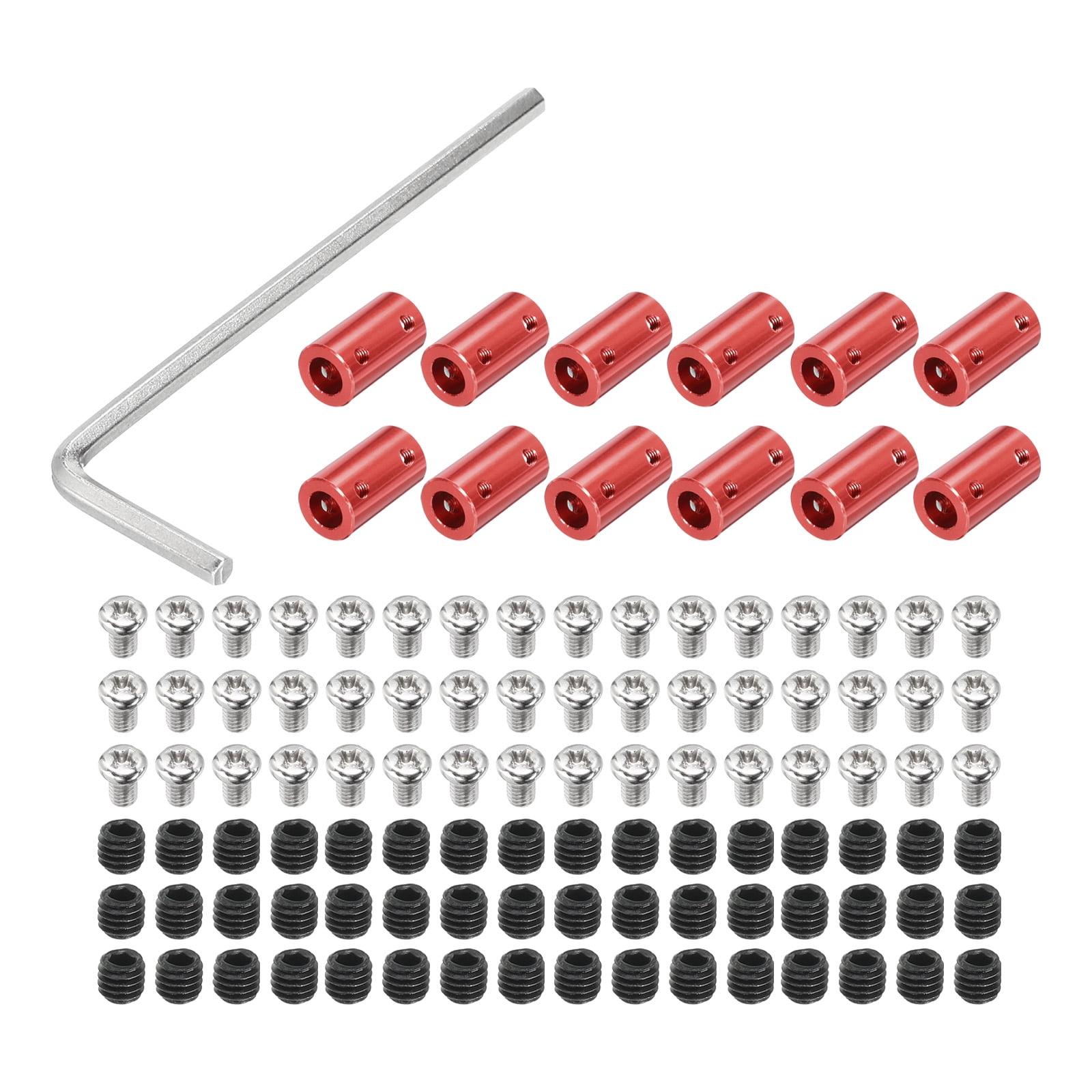 5mm to 8mm Bore Rigid Coupling Aluminum Alloy Shaft Coupler Connector ...