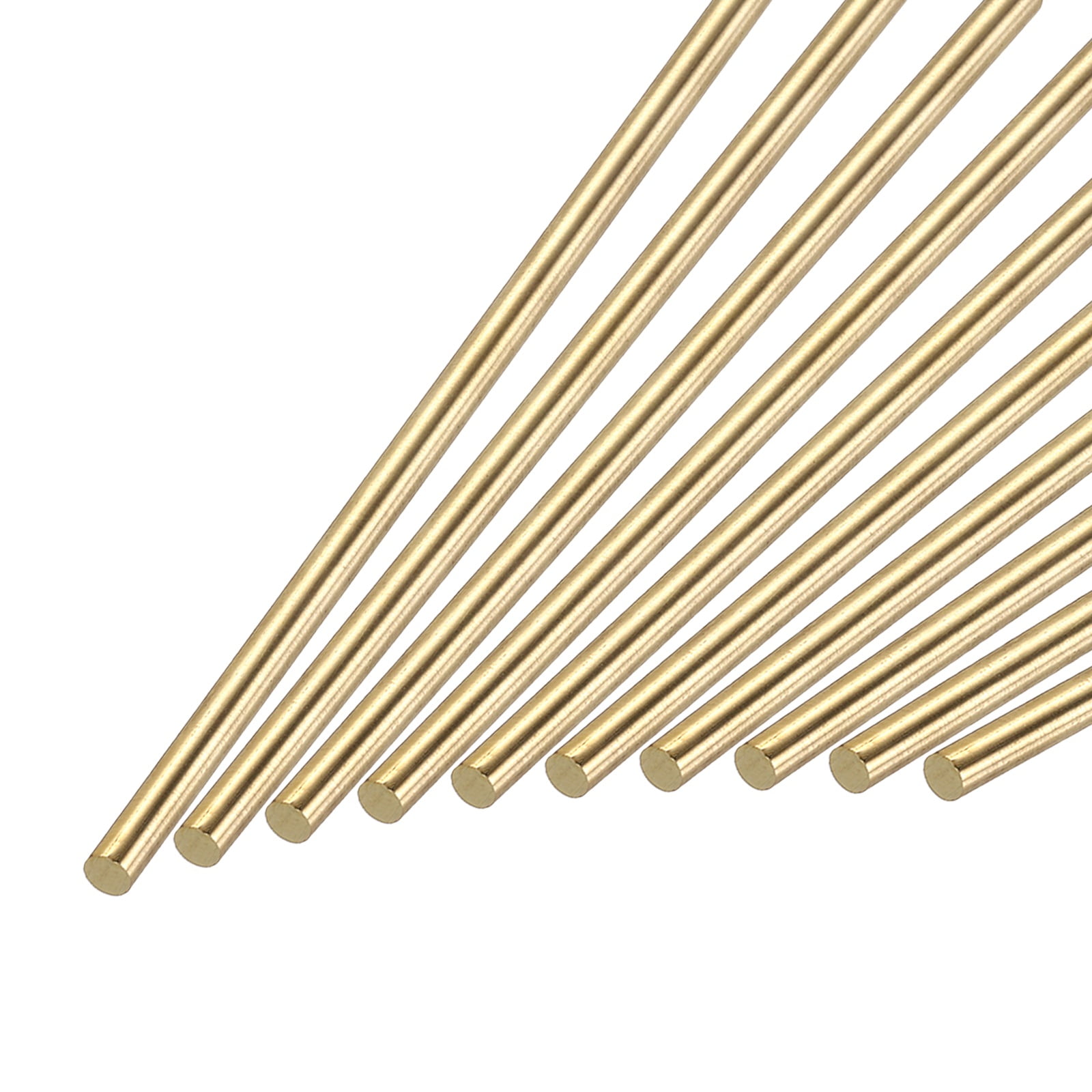 5mm x 100mm Brass Round Rod, Metal Solid Shaft Rods Lathe Bar 10pcs ...