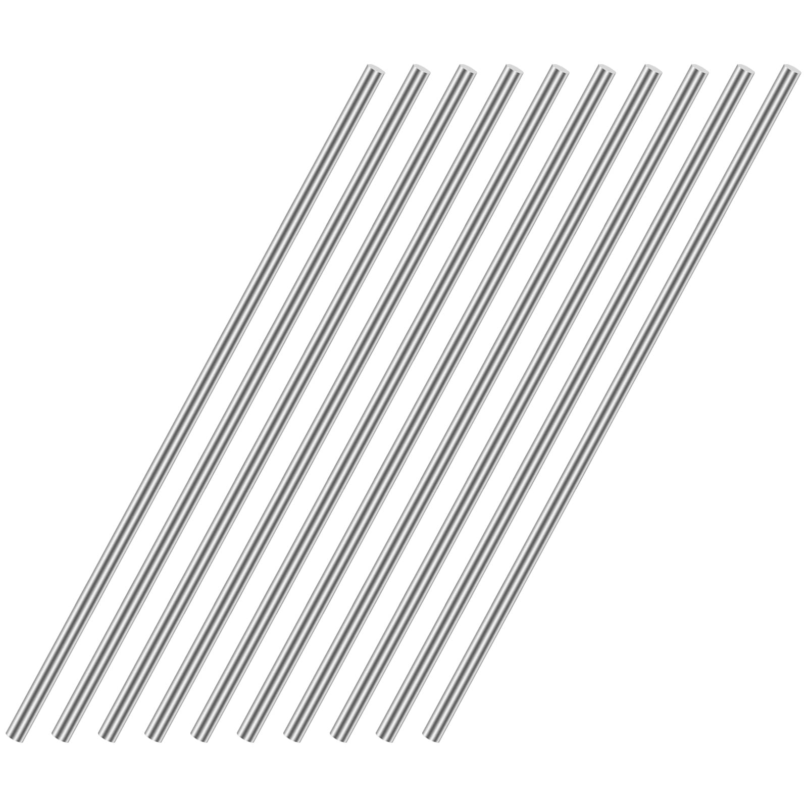 5mm x 200mm 304 Stainless Steel Solid Round Rod for DIY Craft 12pcs ...