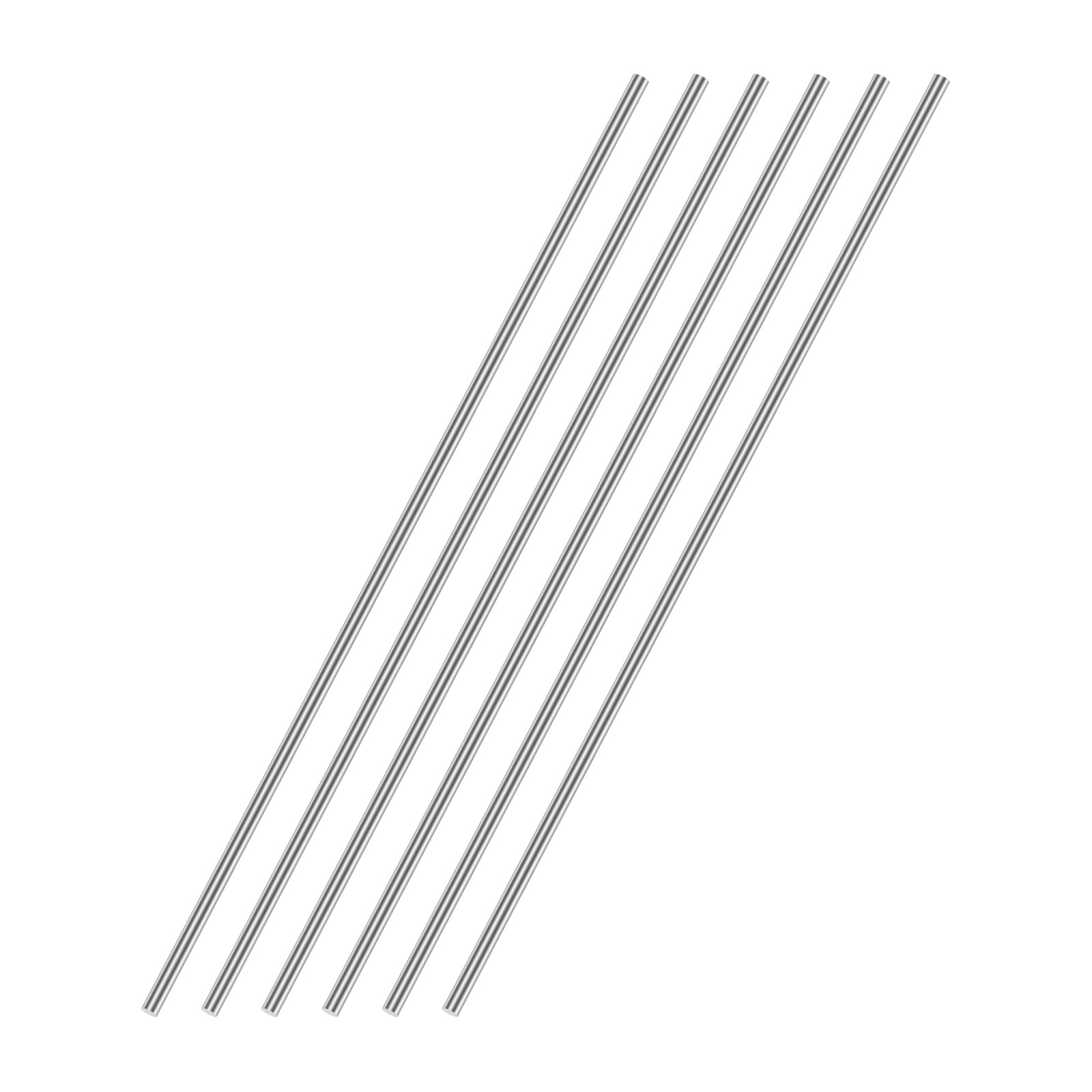 5mm x 300mm 304 Stainless Steel Solid Round Rod for DIY Craft 6pcs ...