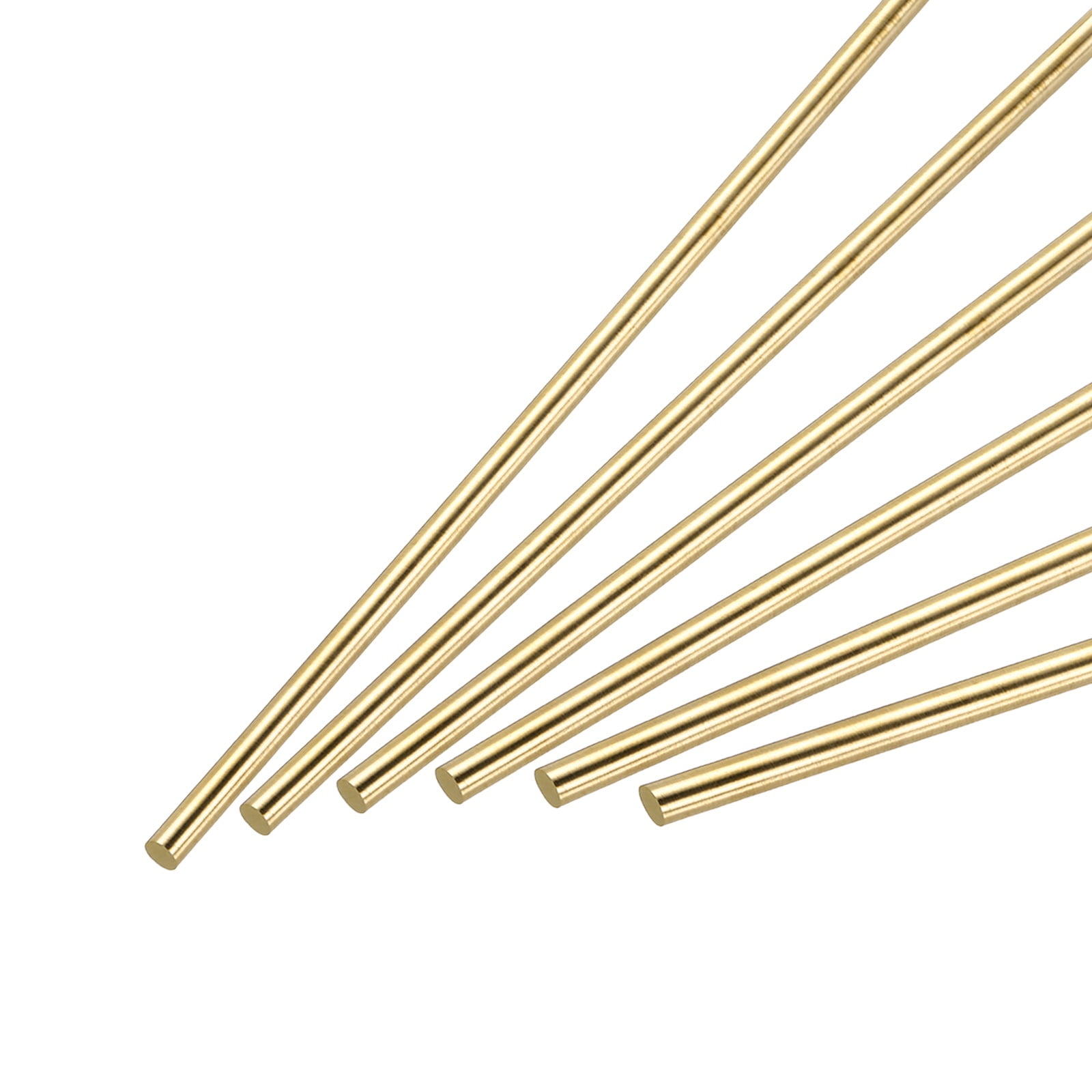 5mm x 305mm Brass Round Rod, Metal Solid Shaft Rods Lathe Bar 6pcs ...