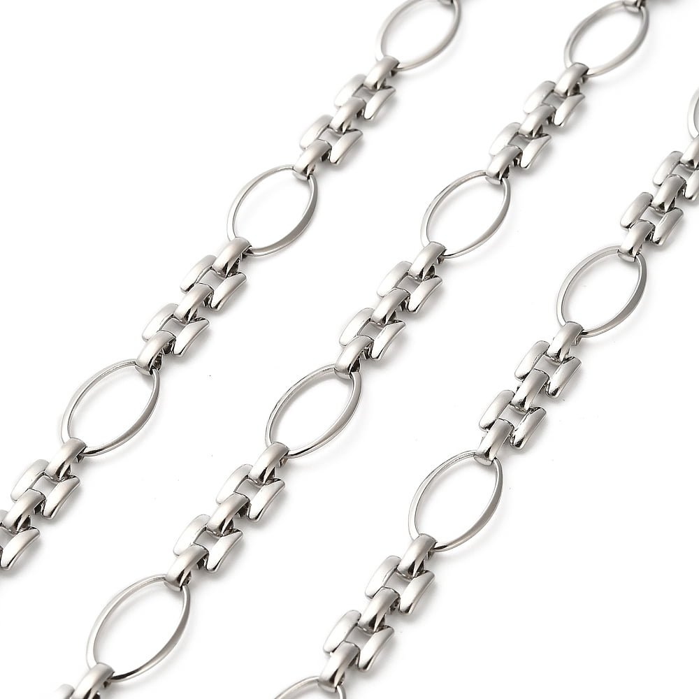 5ms 304 Stainless Steel Oval Link & Watch Band Chains Unwelded ...