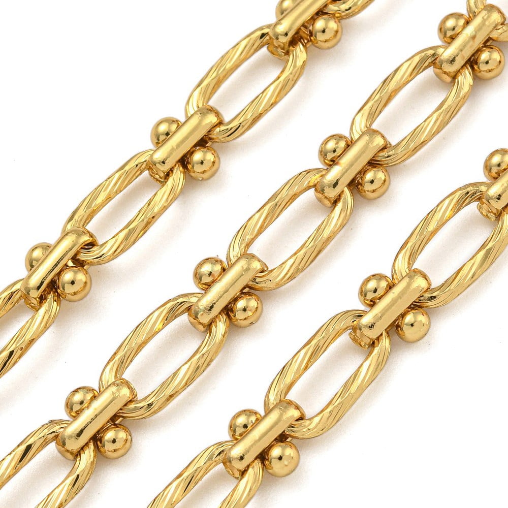 5ms 5ms Ion Plating(IP) Handmade 304 Stainless Steel Oval Link Chains ...