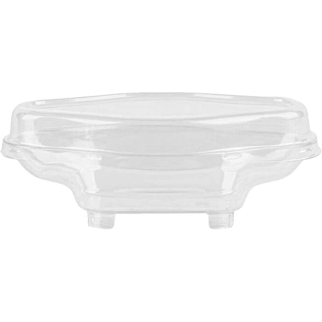 5oz Clear Plastic Dessert Containers with Dome Lids - Boat Shaped ...