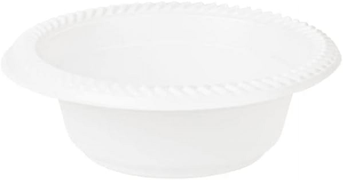 5oz Disposable White Plastic Bowls - Plastic Dessert Bowls, Dip Bowls ...