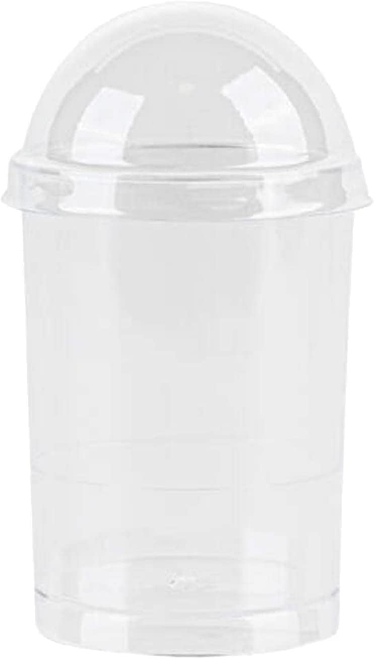 5oz Mini Clear Plastic Parfait Cups with Lids - Round Disposable ...