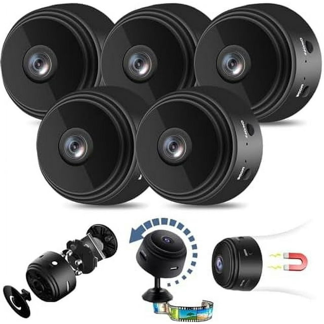 5pack Magnetic Mini Security Camera, Security Camera,Night Vision ...