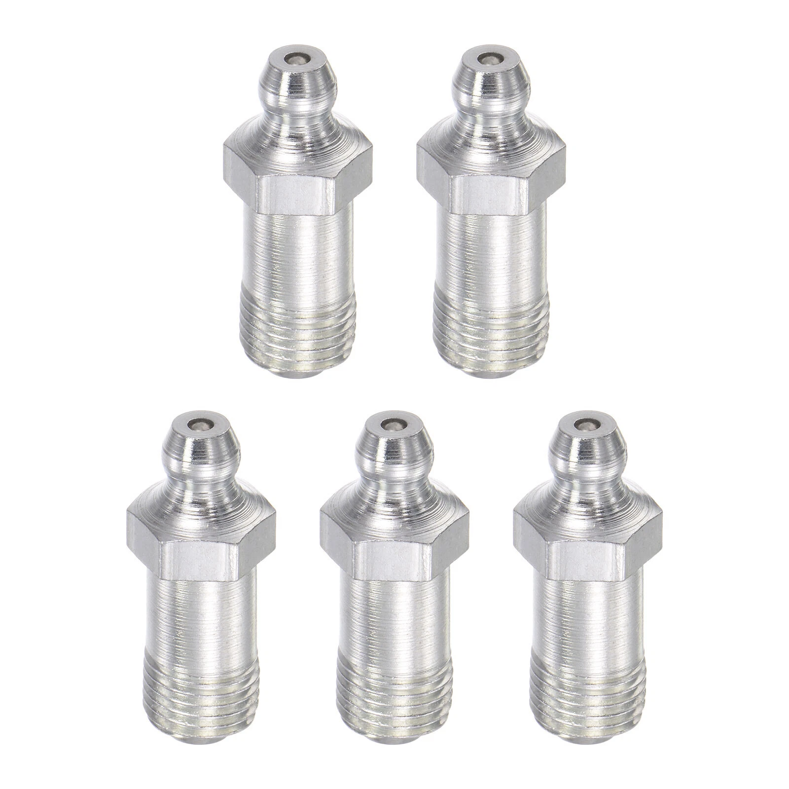 5pack Steel Straight Grease Fitting M10 x 1mm Thread Hydraulic ...