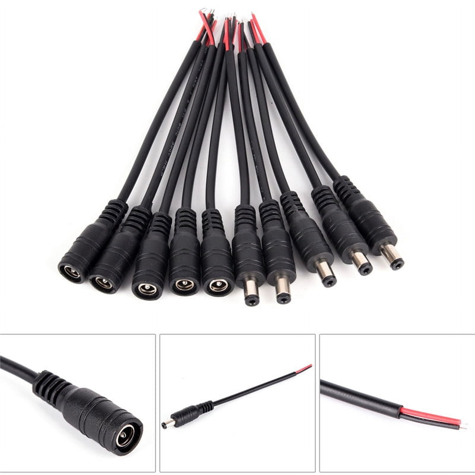 5.5 X 2.5 Mm Dc Plug Male DC Power Connector (10 X Male + 10 X Female ...