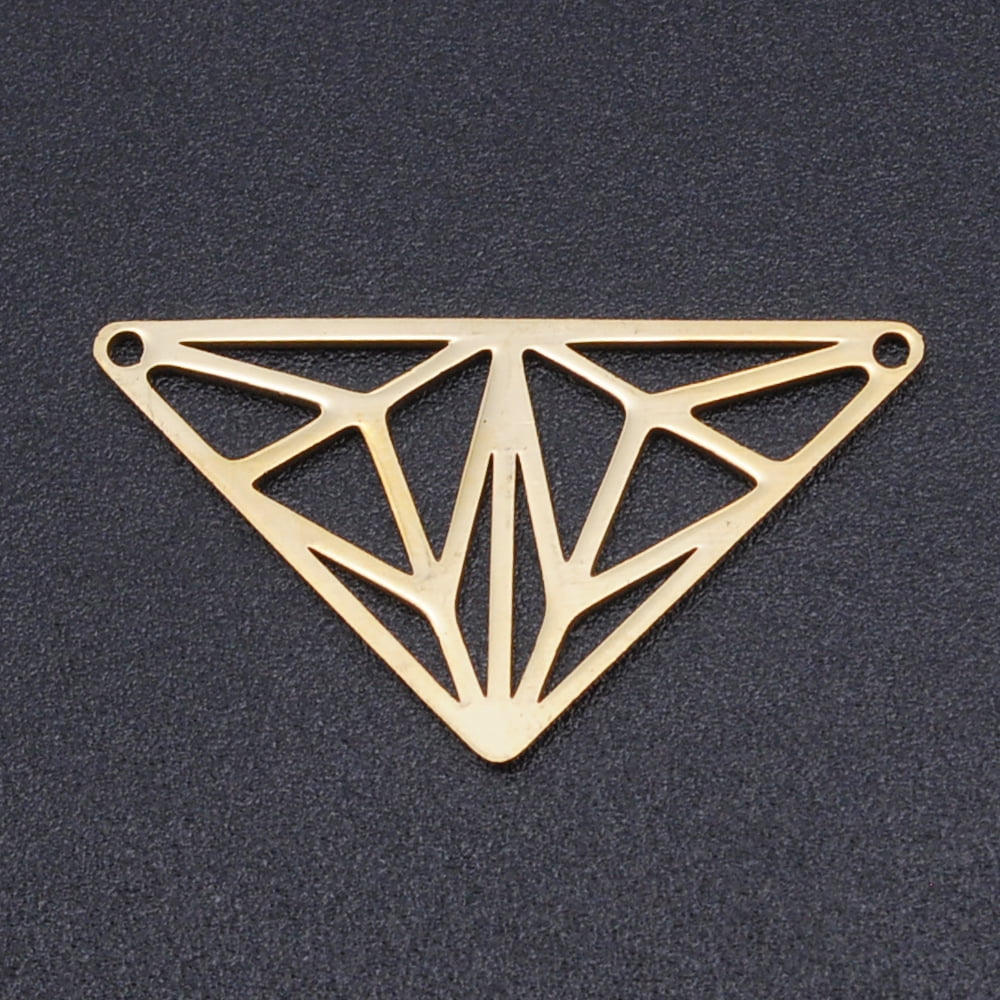 5pc 201 Stainless Steel Links connectors Laser Cut Links Triangle ...