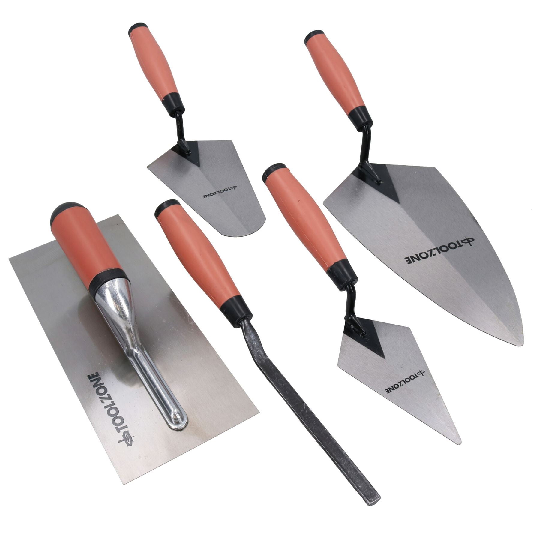 5pc Builders Brick Block Laying Trowel Set Bucket Gauging Pointing Jointing - Walmart.com