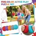 5pc Colorful Bags for Outdoor Yard Games, Fabric Cornhole Bags for Hand ...