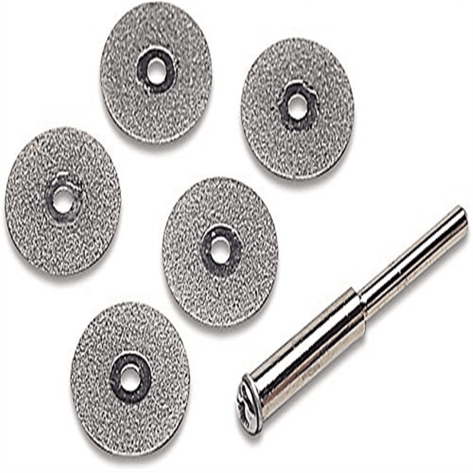 5pc DIAMOND MINI 22mm CUTTING DICS SET Dremel Rotary Tool W/mandrels ...