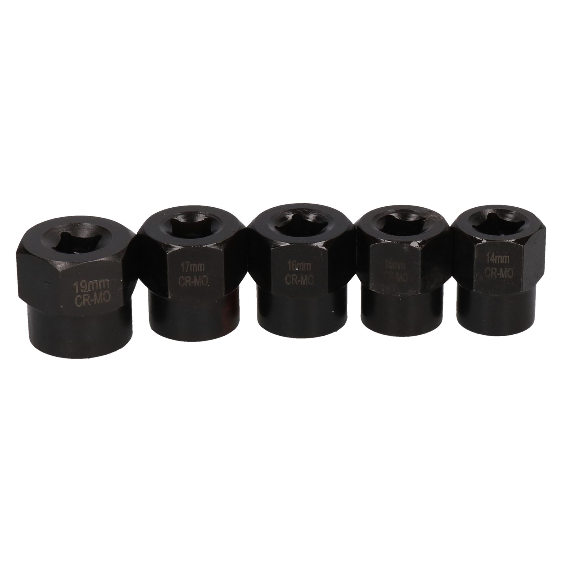 5pc Damaged Bolt Nut Remover Extractor Twist Sockets 14mm - 19mm 3/8 ...