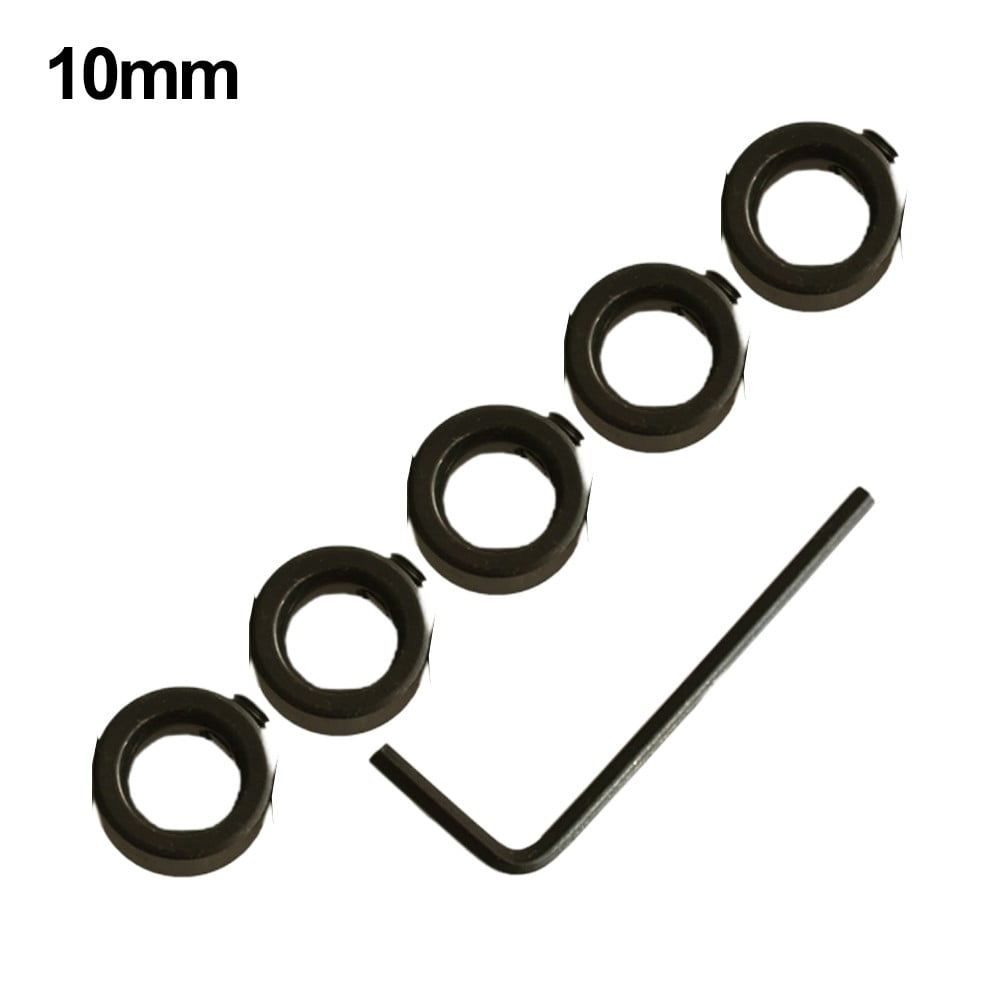 5pc Depth Stop Collars Ring Positioner With Wrench Woodworking Drill ...