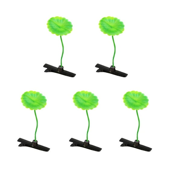 5pc Hair Clips Funny Grass Clips Hair Pin Bean Sprout Accessories ...
