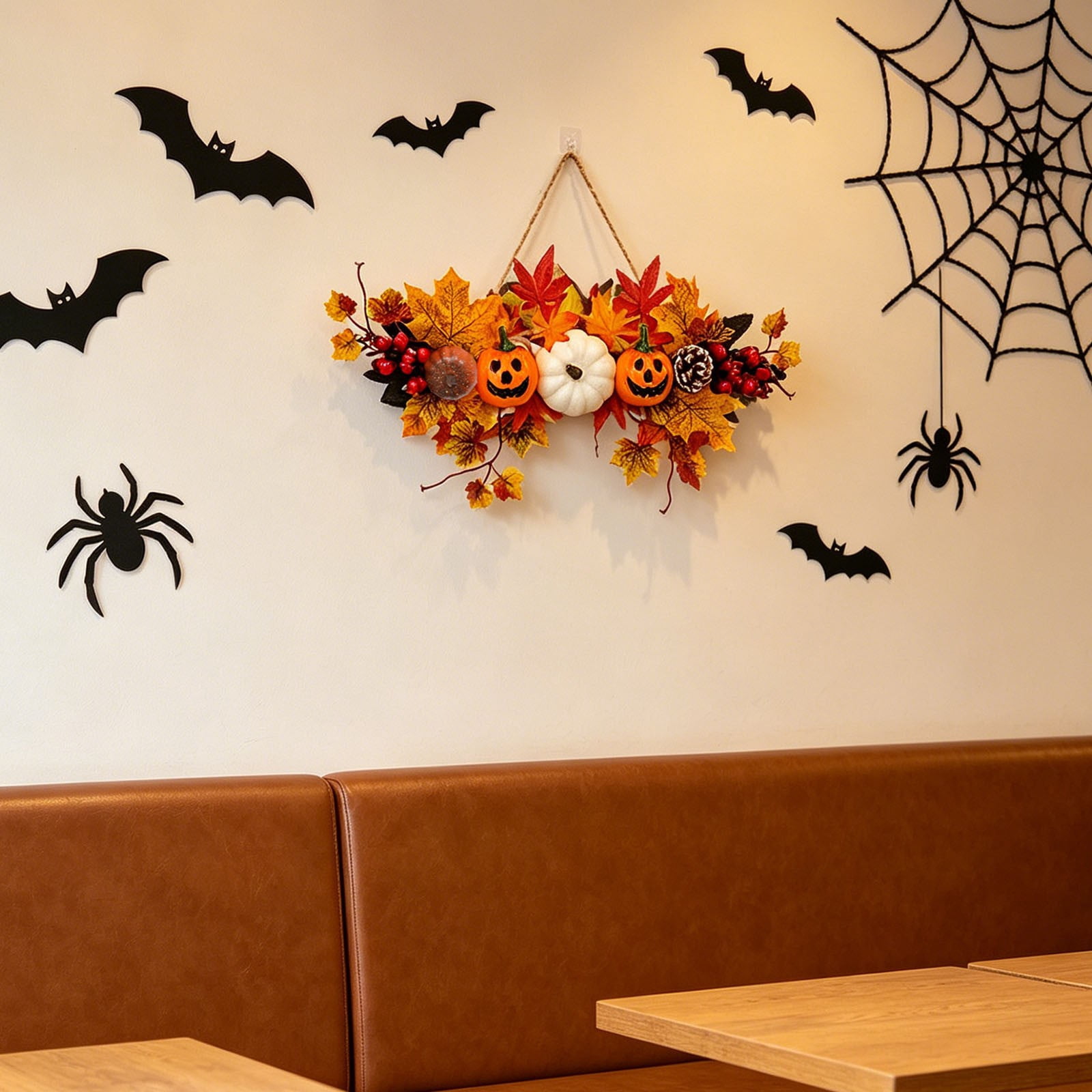 5pc Halloween decor Halloween Hanging Ornaments With Maple Leaves ...