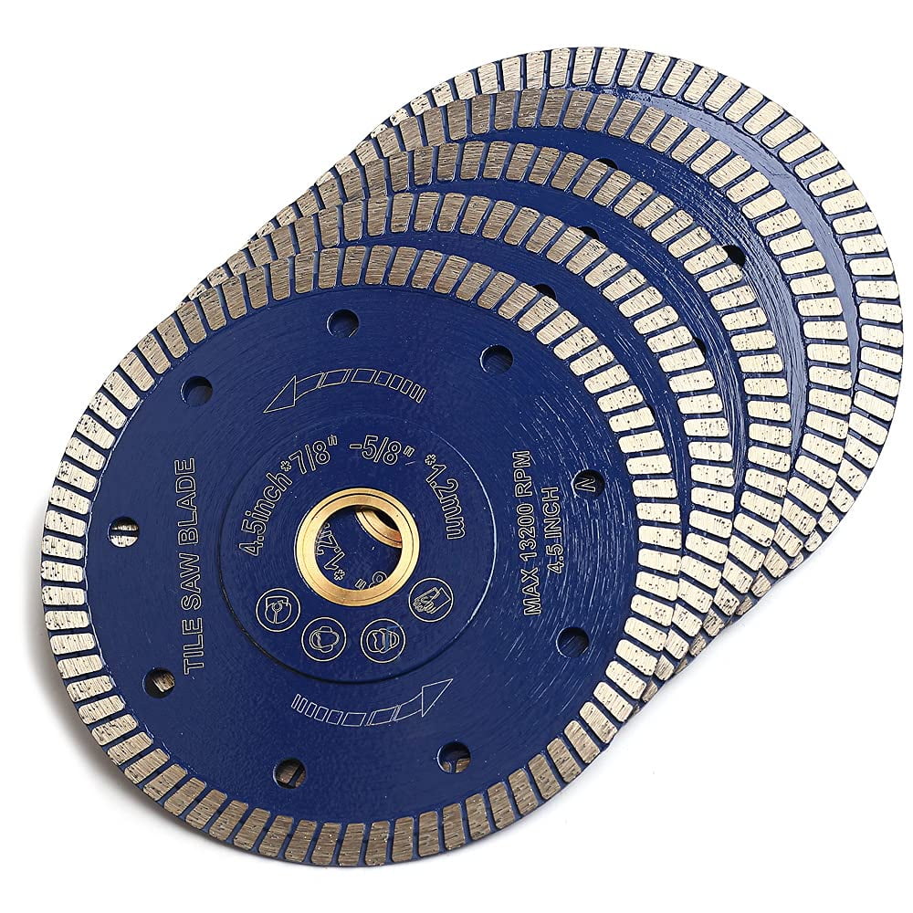 5pc/Lot 4.5 Inch Tile Diamond Blade Super Thin Diamond Turbo Saw Blade for Cutting Porcelain ...
