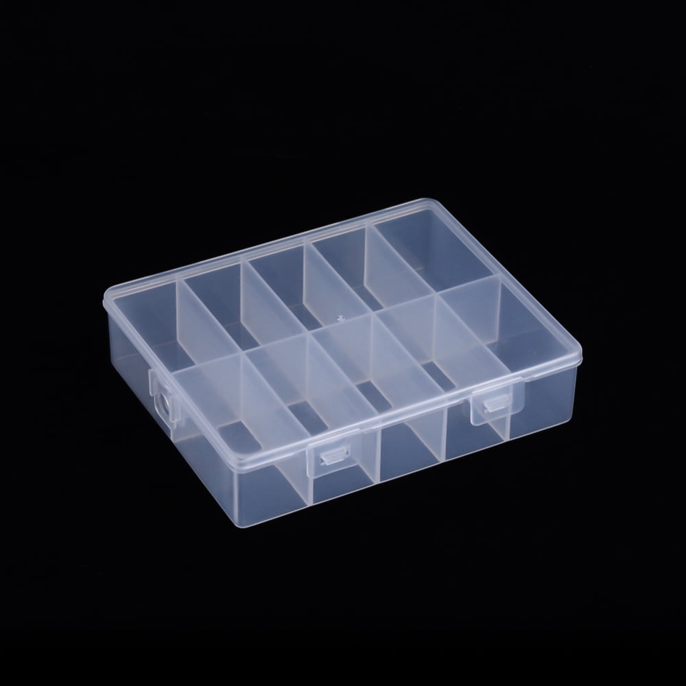 5pc Polypropylene(PP) Bead Storage Container 10 Compartment Organizer ...