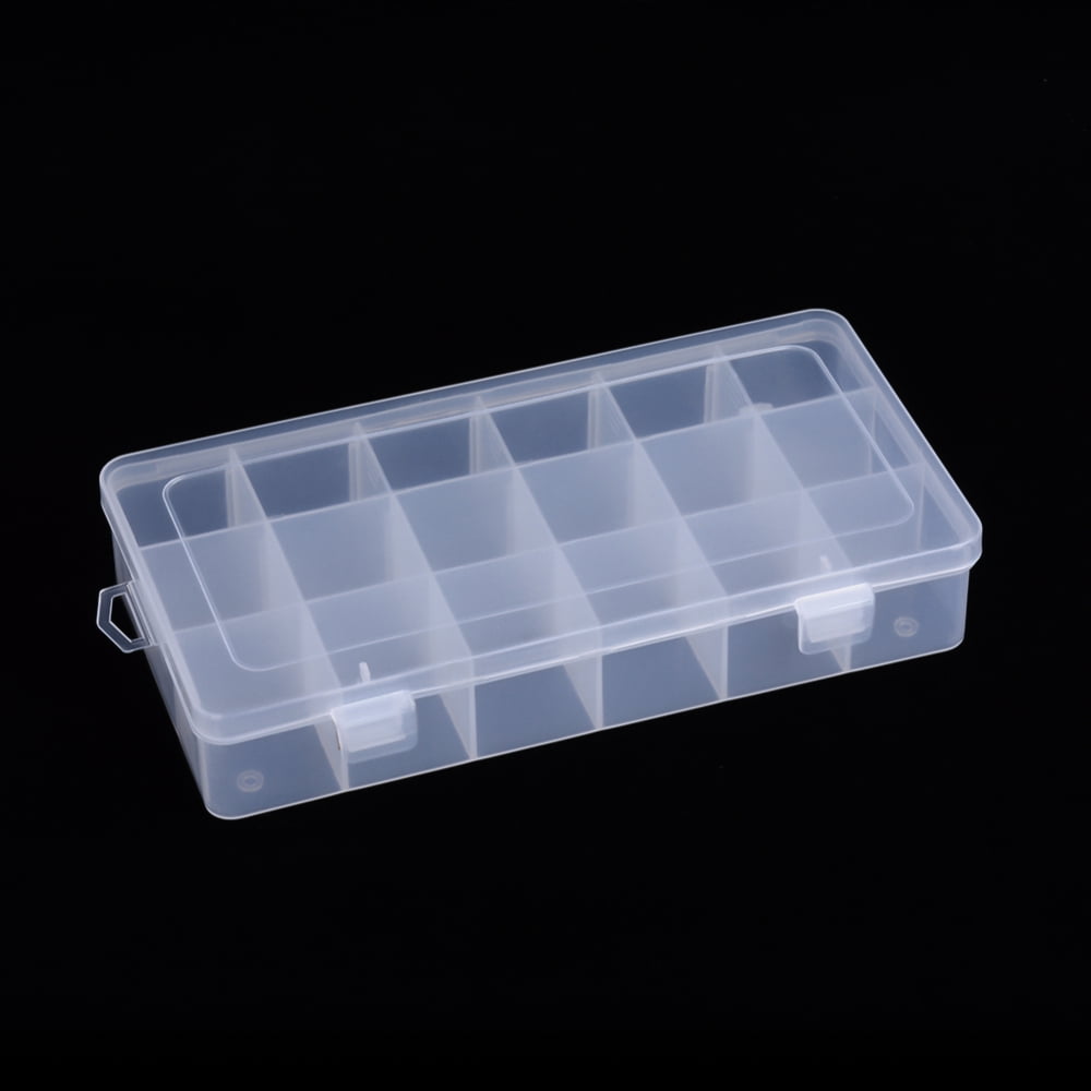 5pc Polypropylene(PP) Bead Storage Container 18 Compartment Organizer ...